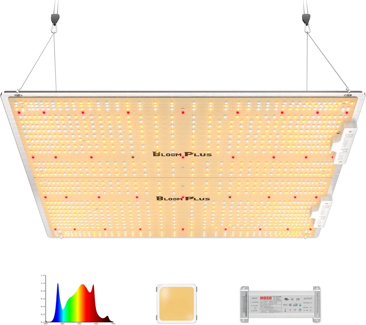 BLOOM PLUS Lámpara LED de cultivo BP3000, - Cultivos Hidropónicos